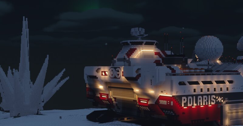 "Polaris"42 Land research ship Minecraft Map