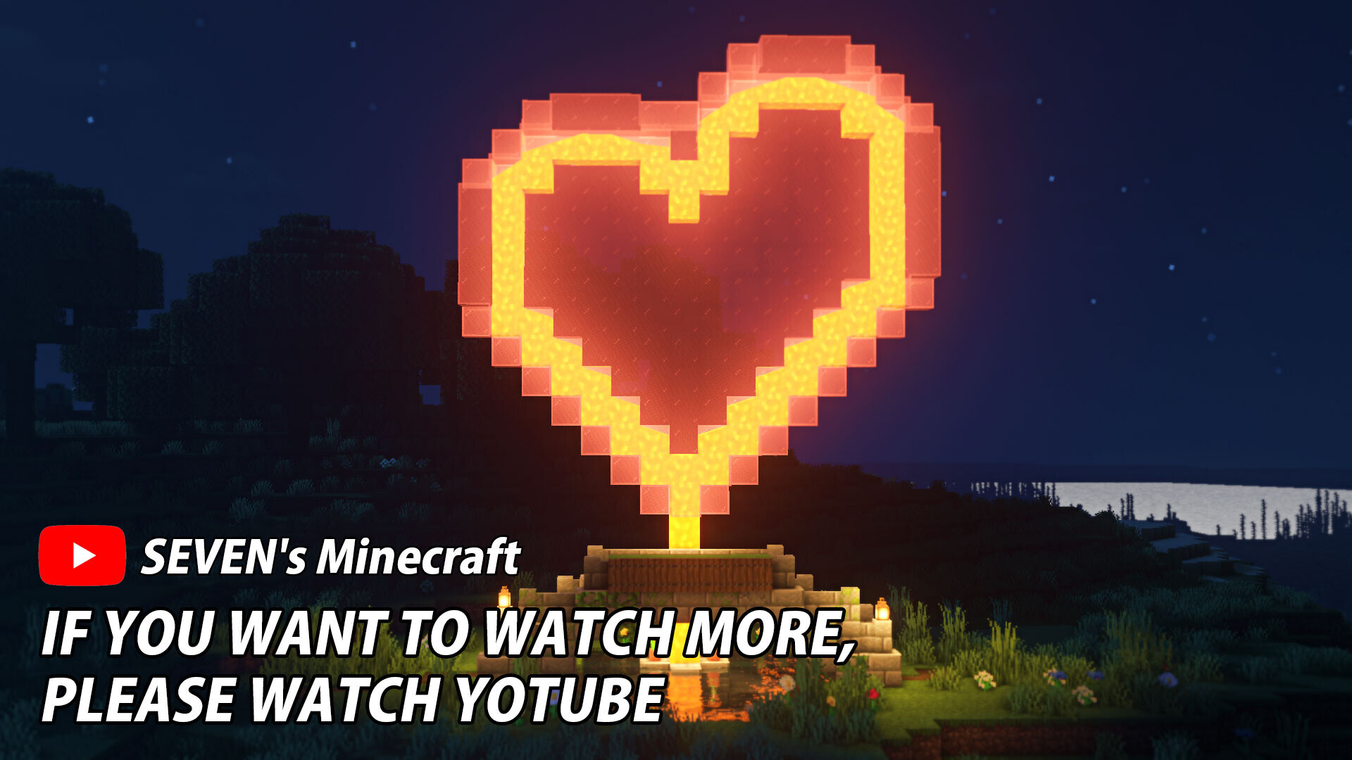 ⚒️ Minecraft | How To Build Heart Lava Fountain Minecraft Map