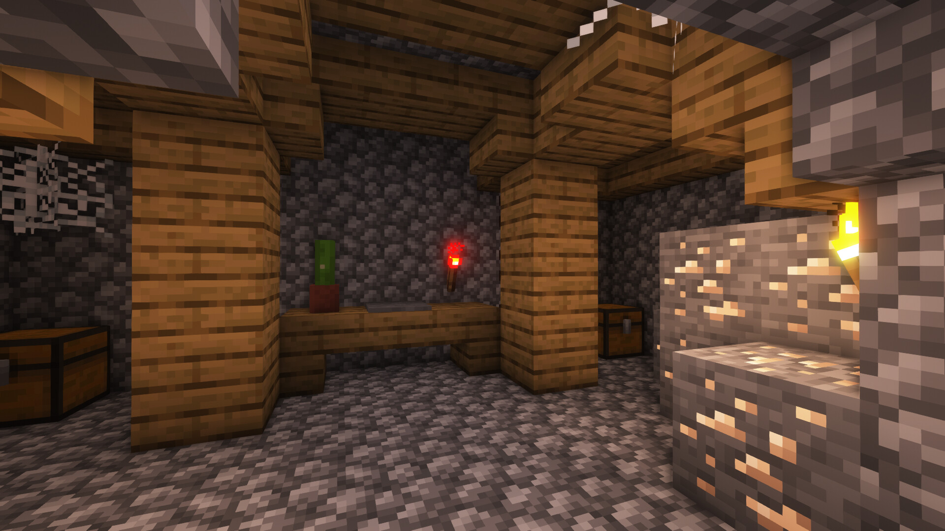 Rooms for the construction of mines. (part 1) Minecraft Map