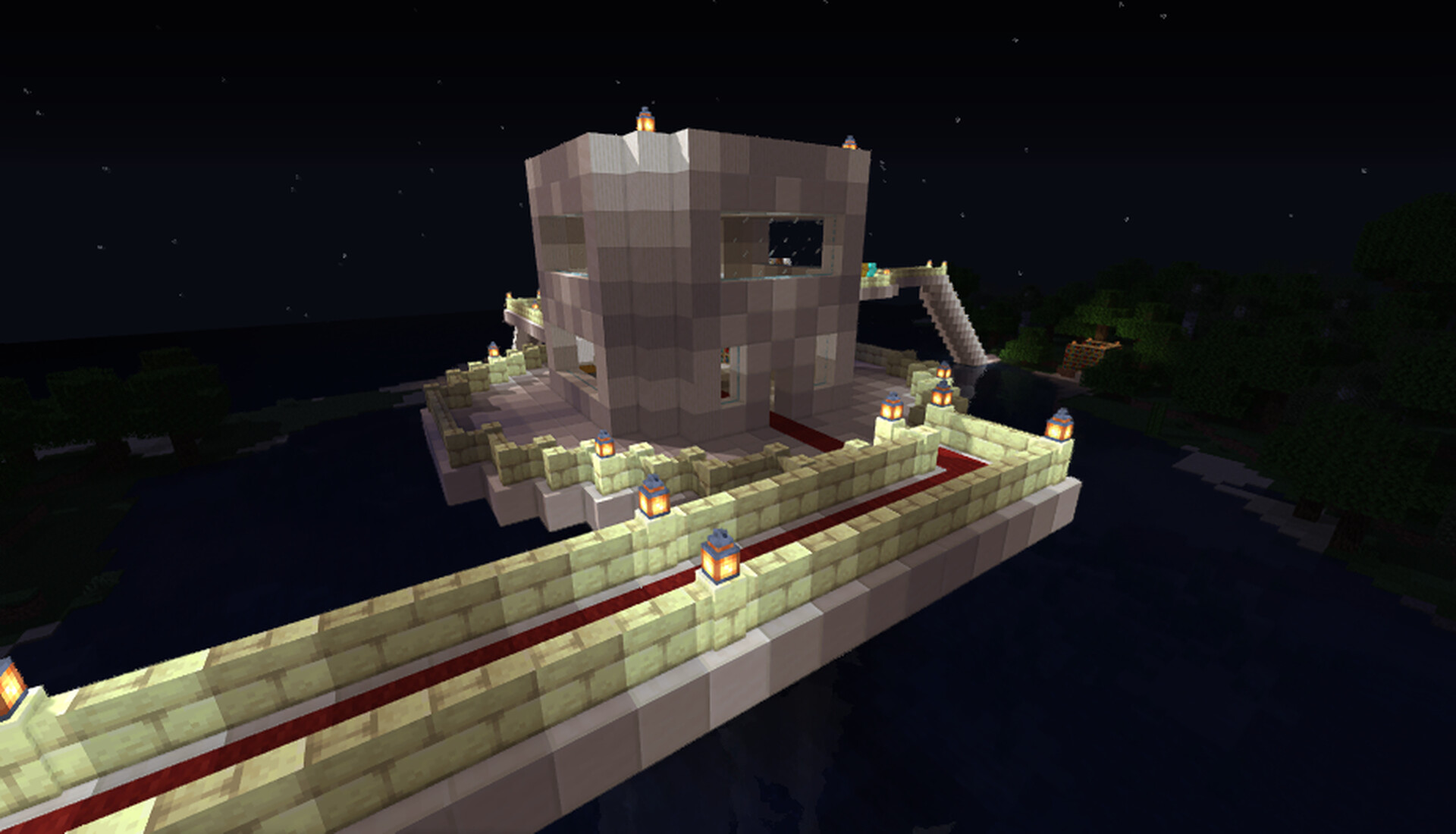 On water base Minecraft Map