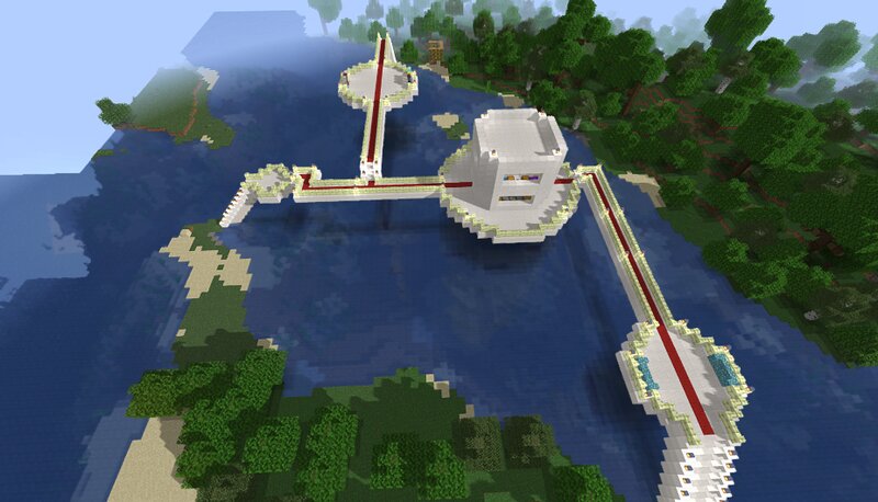 On water base Minecraft Map