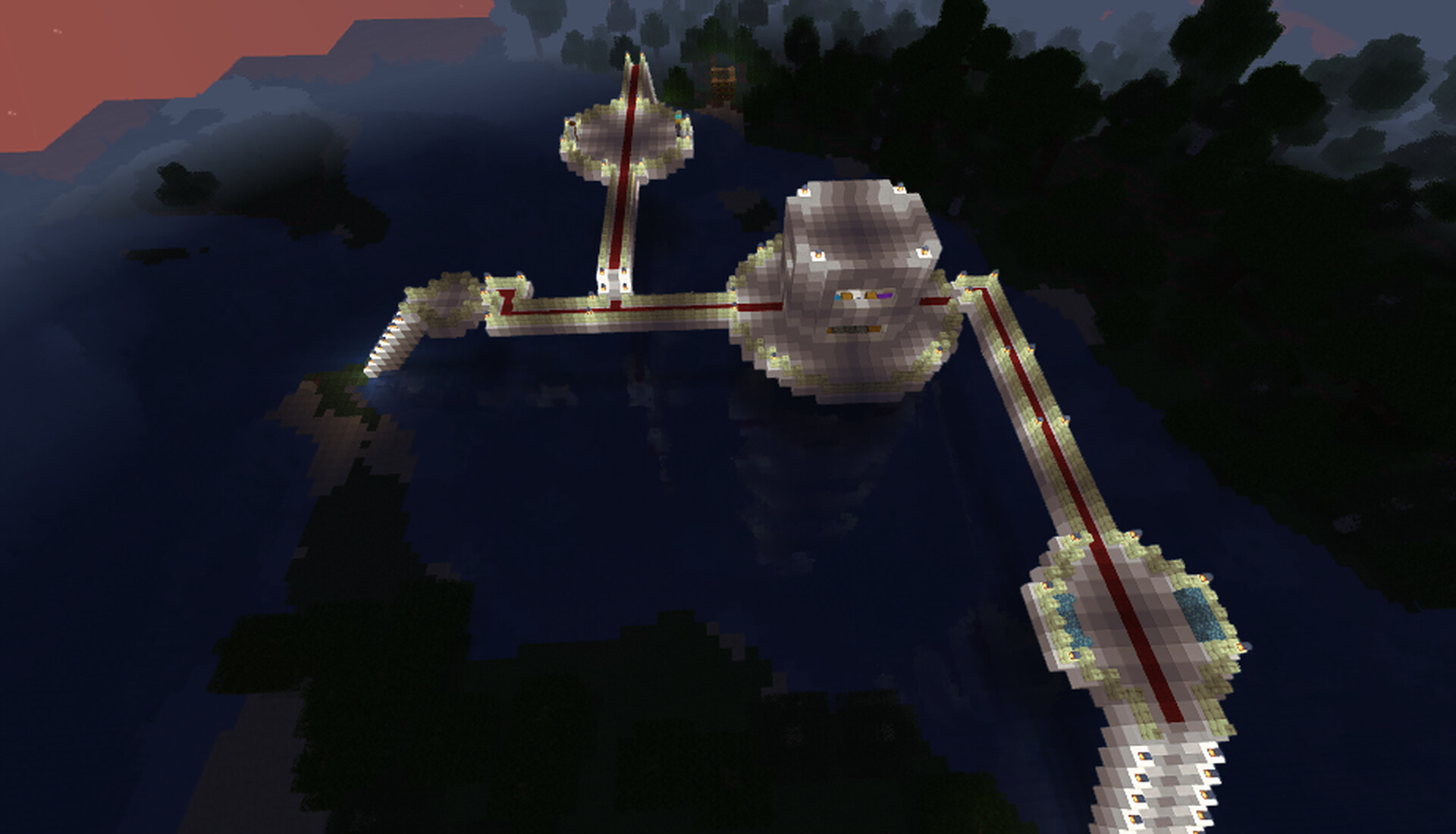 On water base Minecraft Map