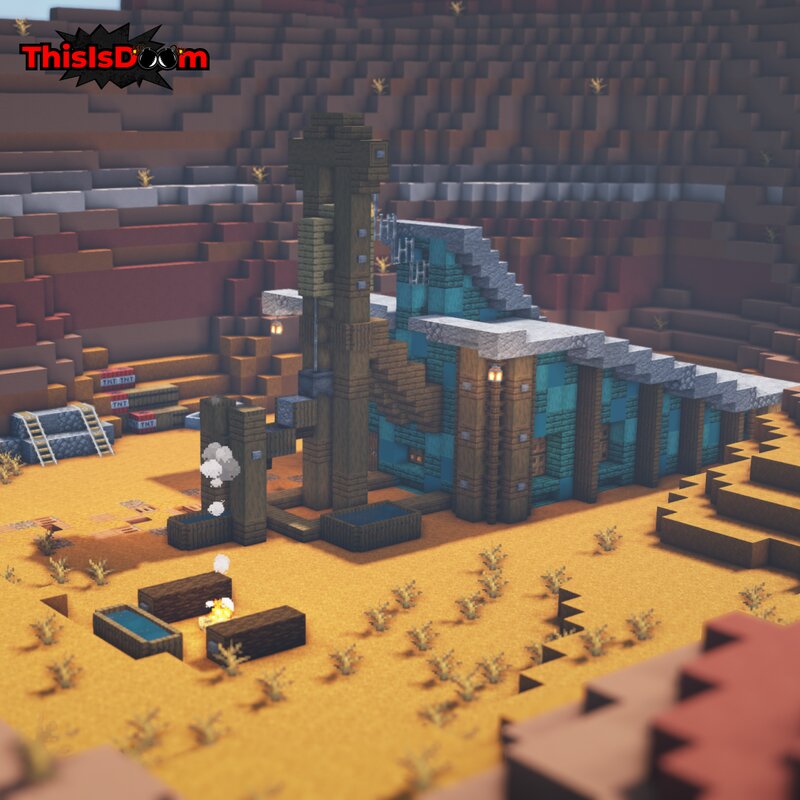 Wild West Mine (Build and Litematic) Minecraft Map