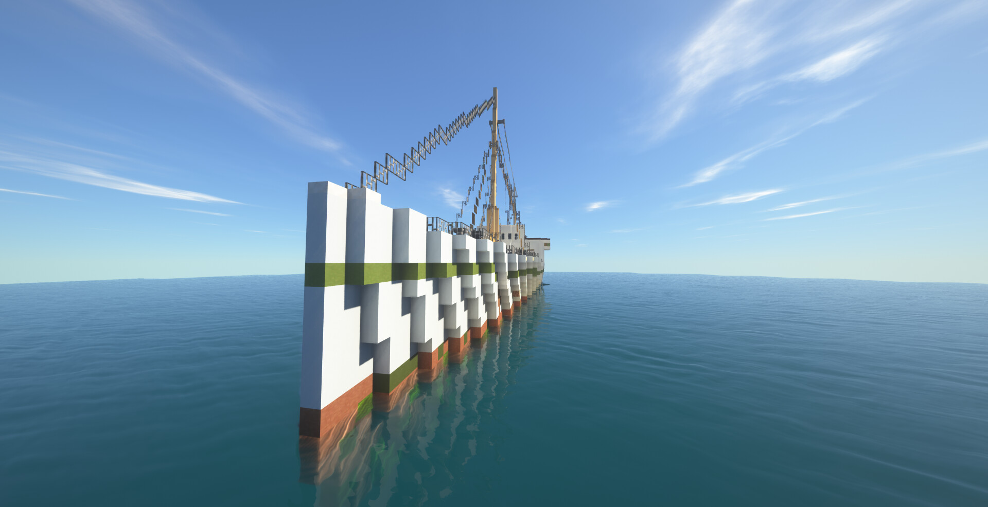 HMHS. Replace (1940) The white friend of France Minecraft Map