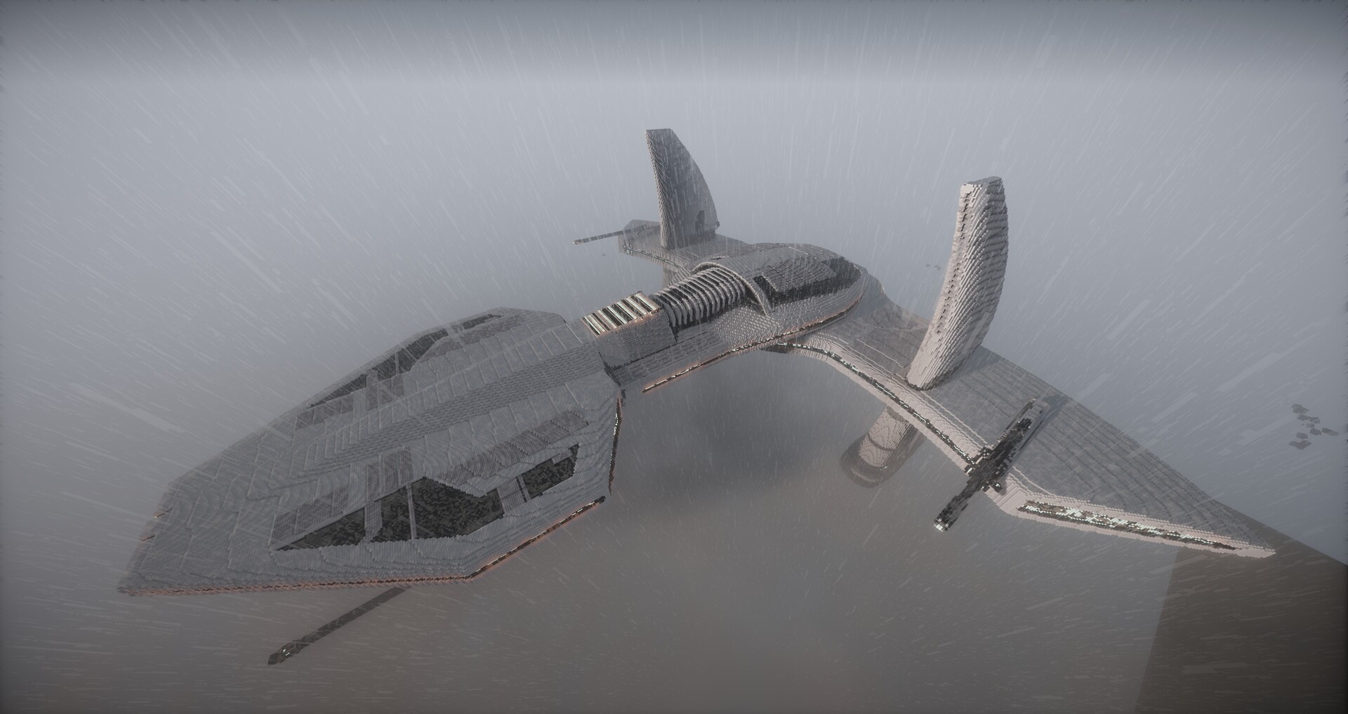 StarGate Asgard fleet O'Neill-Class StarShip Minecraft Map