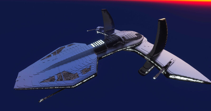 StarGate Asgard fleet O'Neill-Class StarShip Minecraft Map