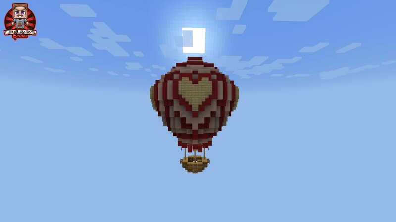 A Heart Shaped Hot Air Balloon in Minecraft!! Valentine's Day Build ...