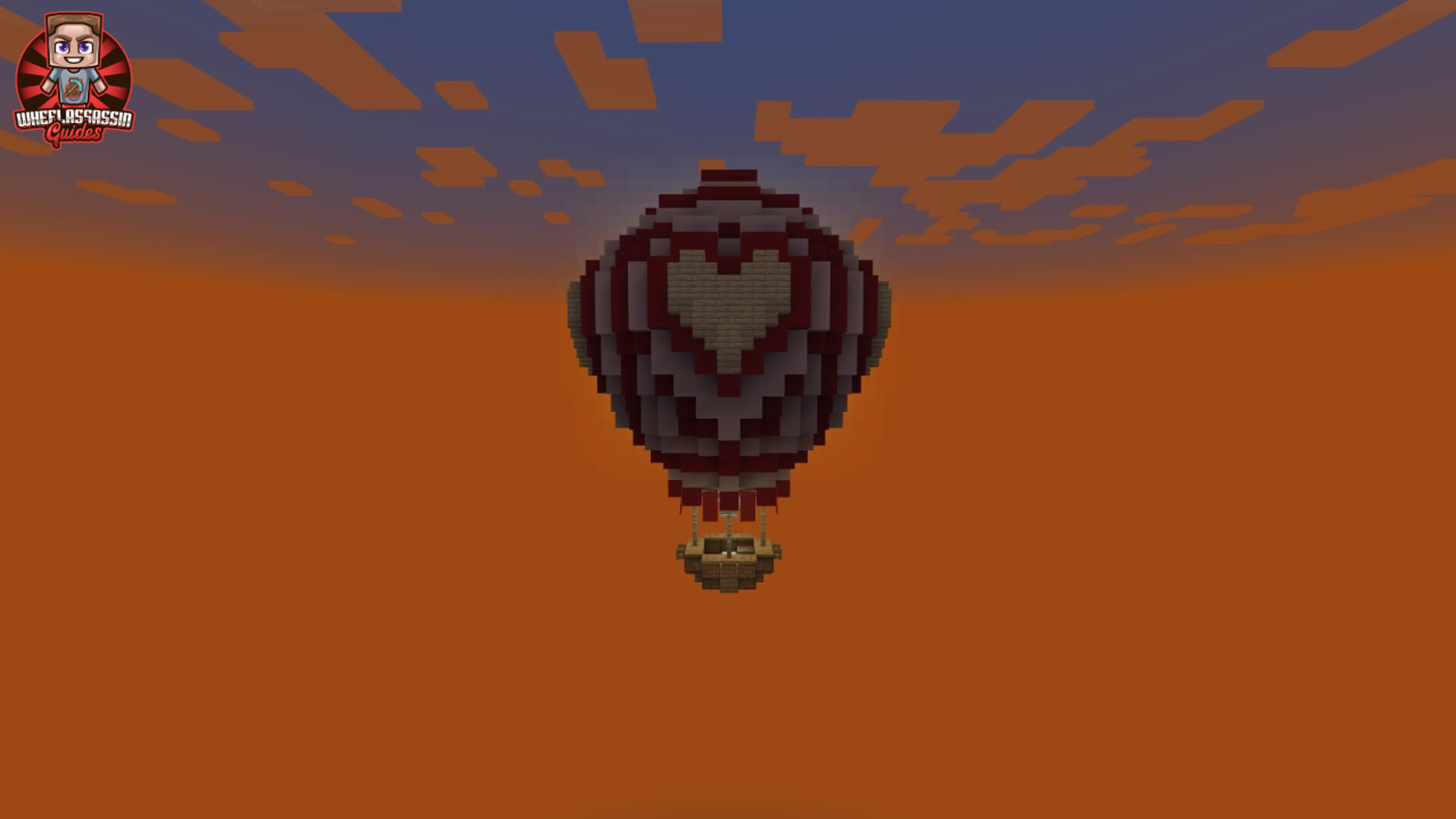 A Heart Shaped Hot Air Balloon in Minecraft!! Valentine's Day Build ...