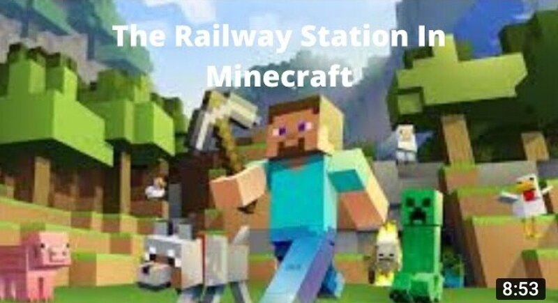The Railway Station In Minecraft Part 1 Minecraft Map