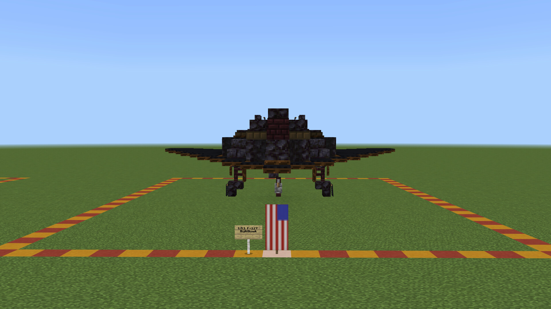 1.5:1 F117 Nighthawk Minecraft Map