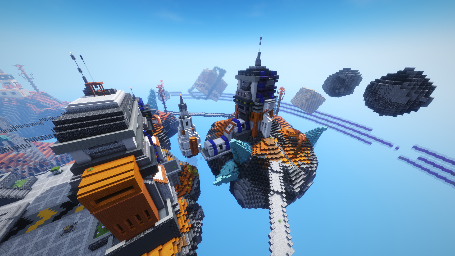 Space themed lobby Minecraft Map