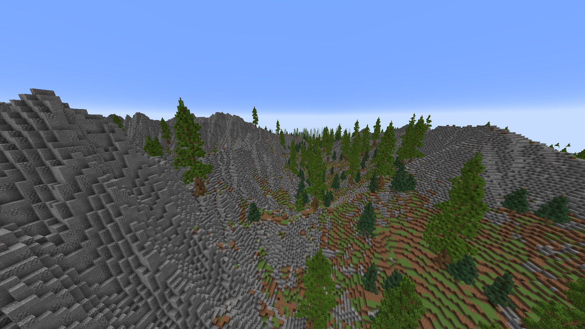 Mountain Range Minecraft Map