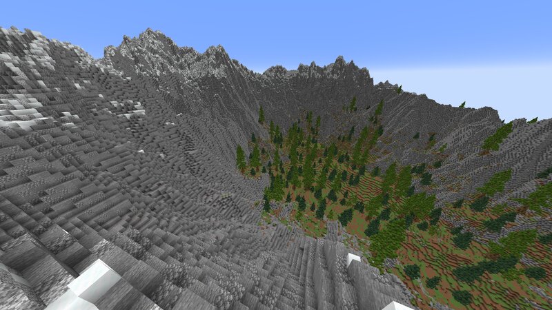 Mountain Range Minecraft Map