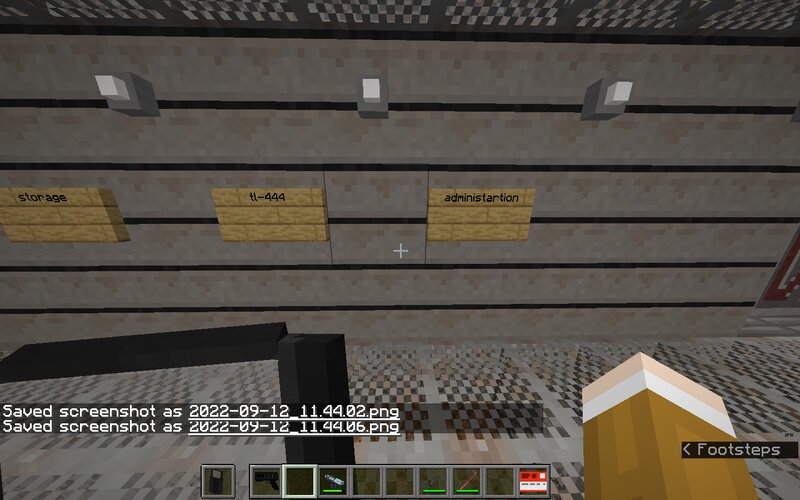 SCP AREA-Omega concept test Minecraft Map