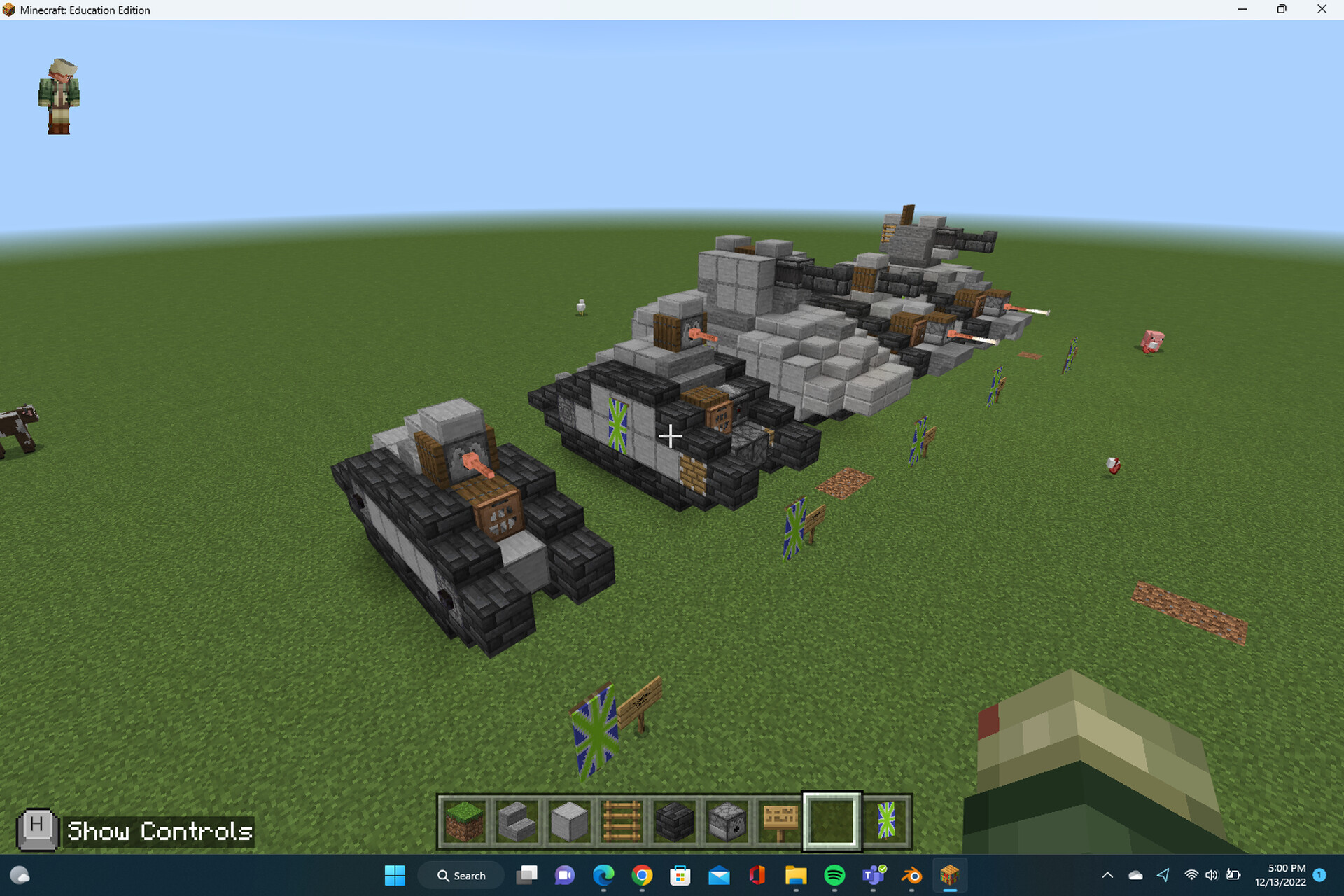 tanks of the villager civilization Minecraft Map