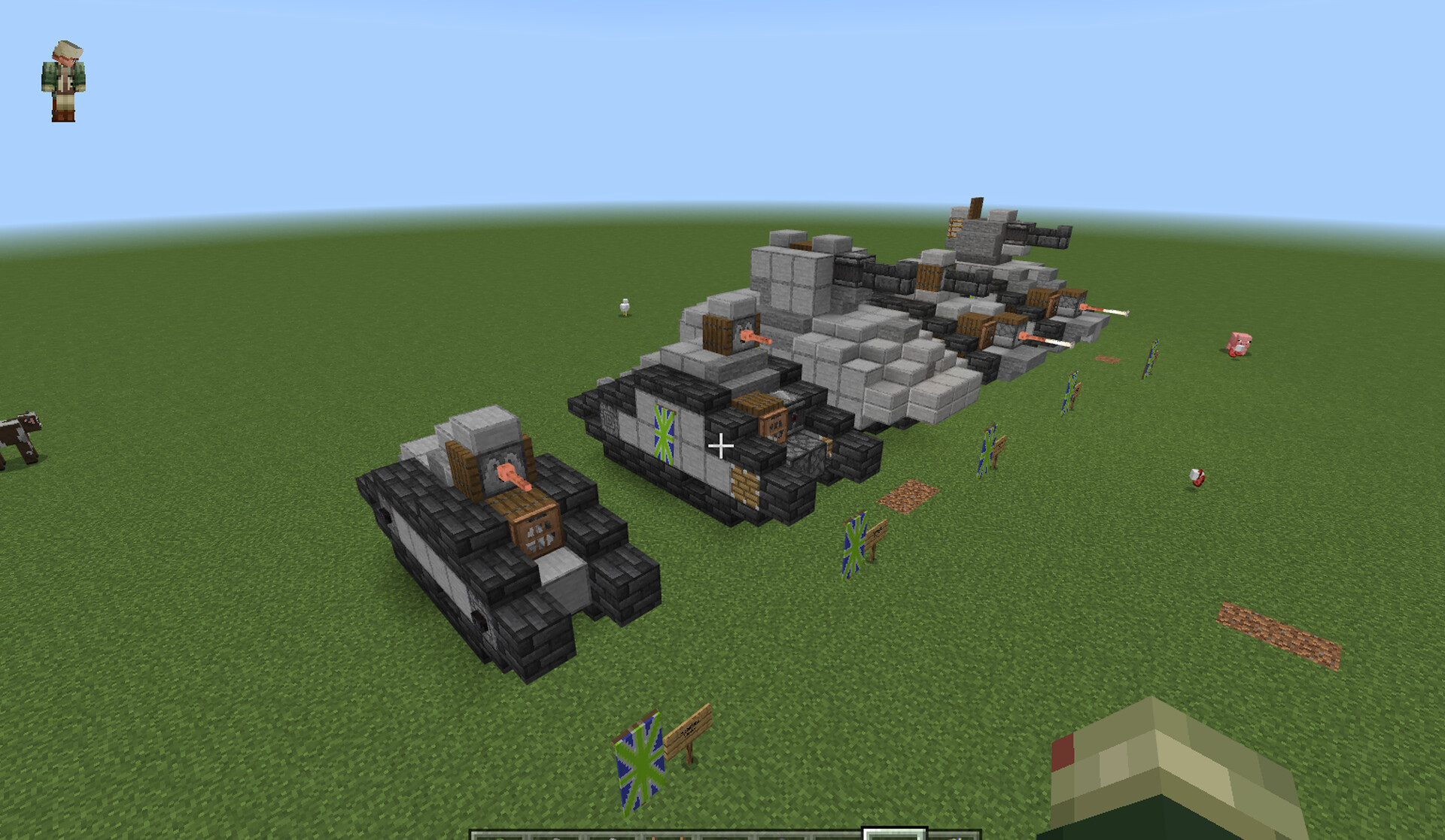 tanks of the villager civilization Minecraft Map