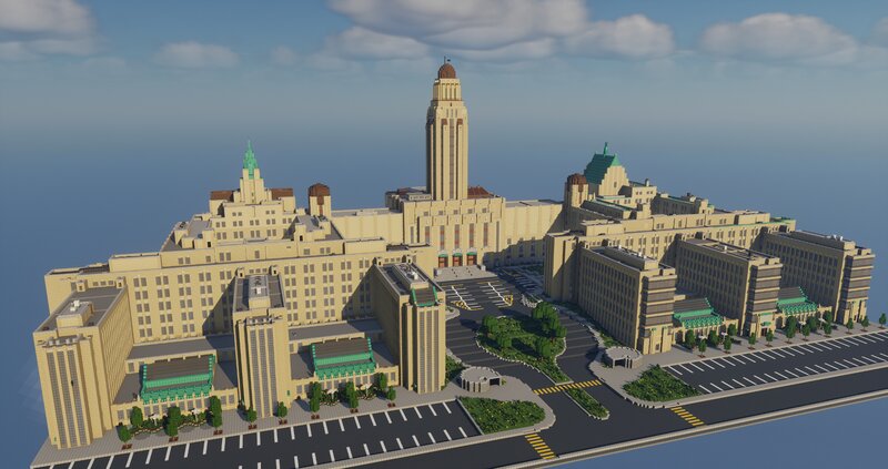 University of Montreal - Roger-Gaudry Building [1:1 scale] Minecraft Map