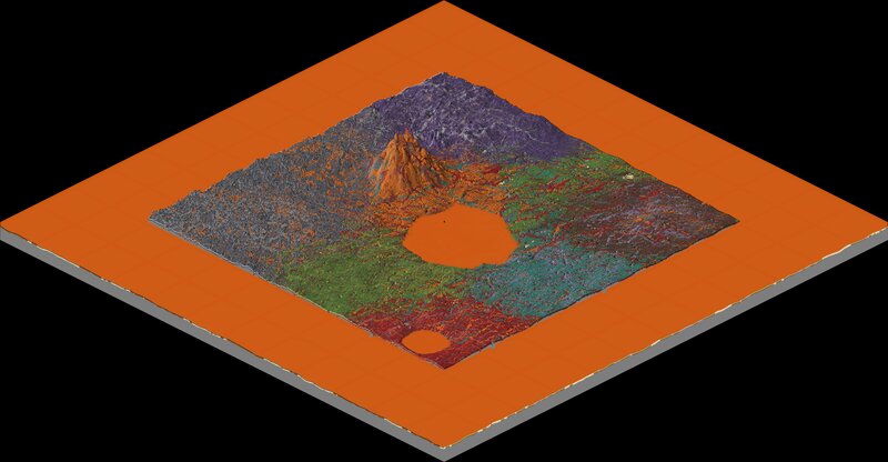 New nether(world painter custom terrain) Minecraft Map