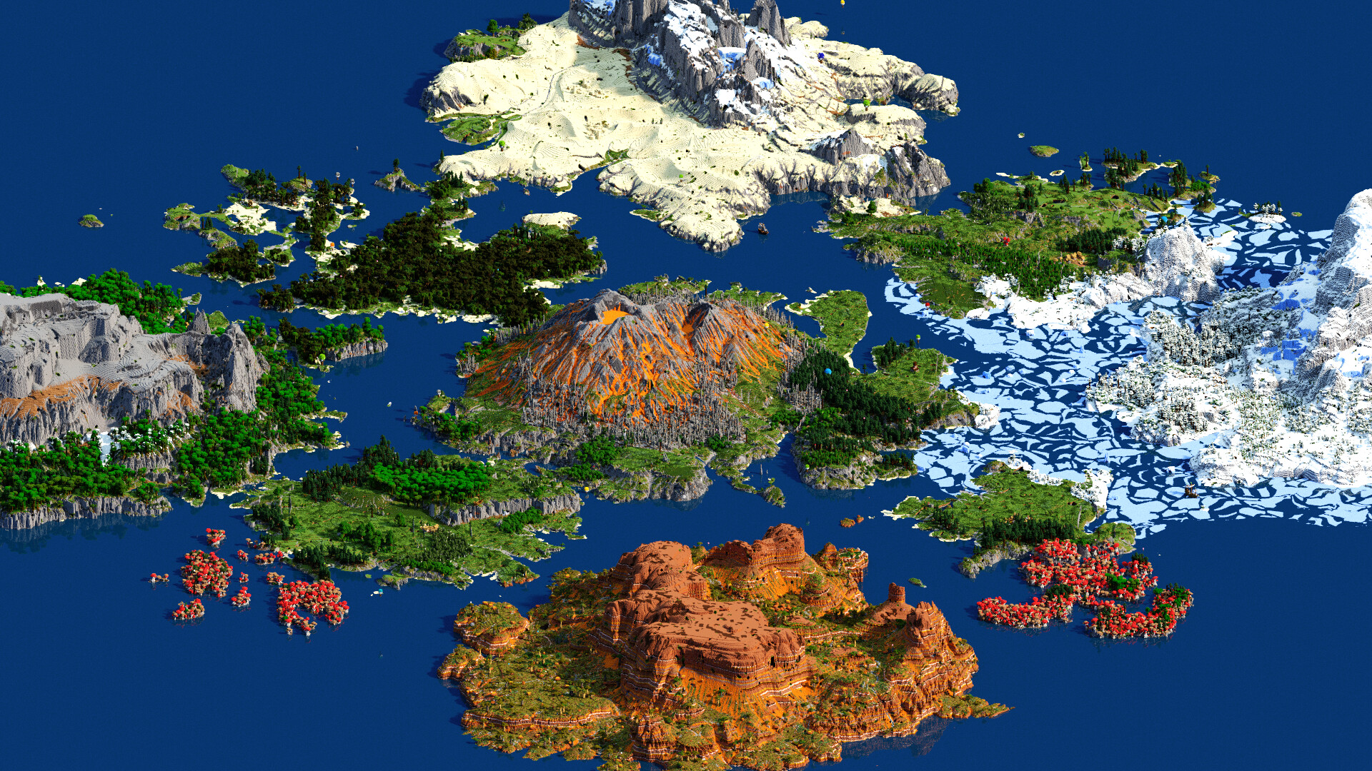 Harontor - 3k, Large Civilizations World, 9 Islands [1.19+ Download ...