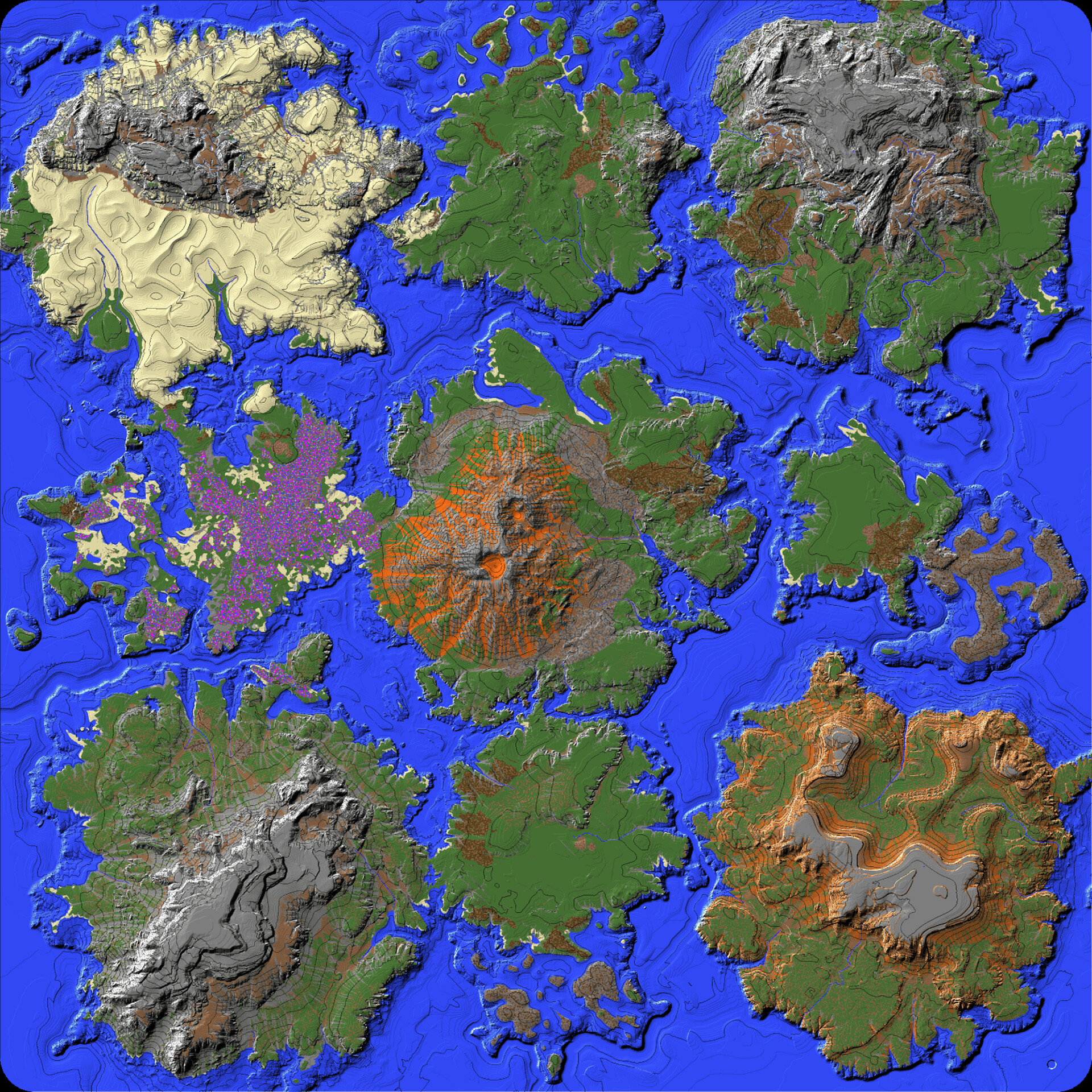 Harontor - 3k, Large Civilizations World, 9 Islands [1.19+ Download ...