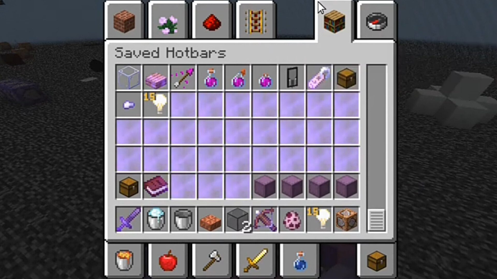 NBT Save Hotbar Collection Minecraft Map
