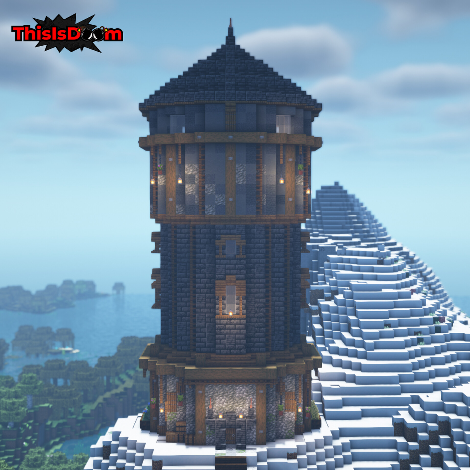 Medieval Tower (Build and Litematic) Minecraft Map