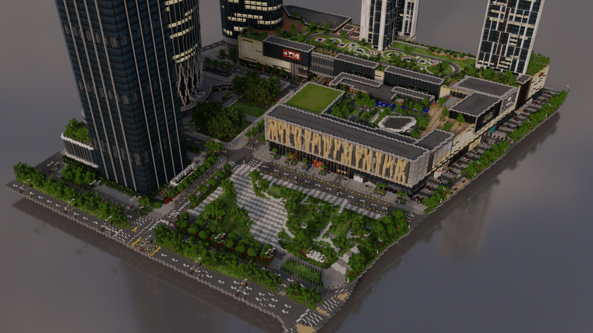 Nanshan District, Shenzhen, China Minecraft Map