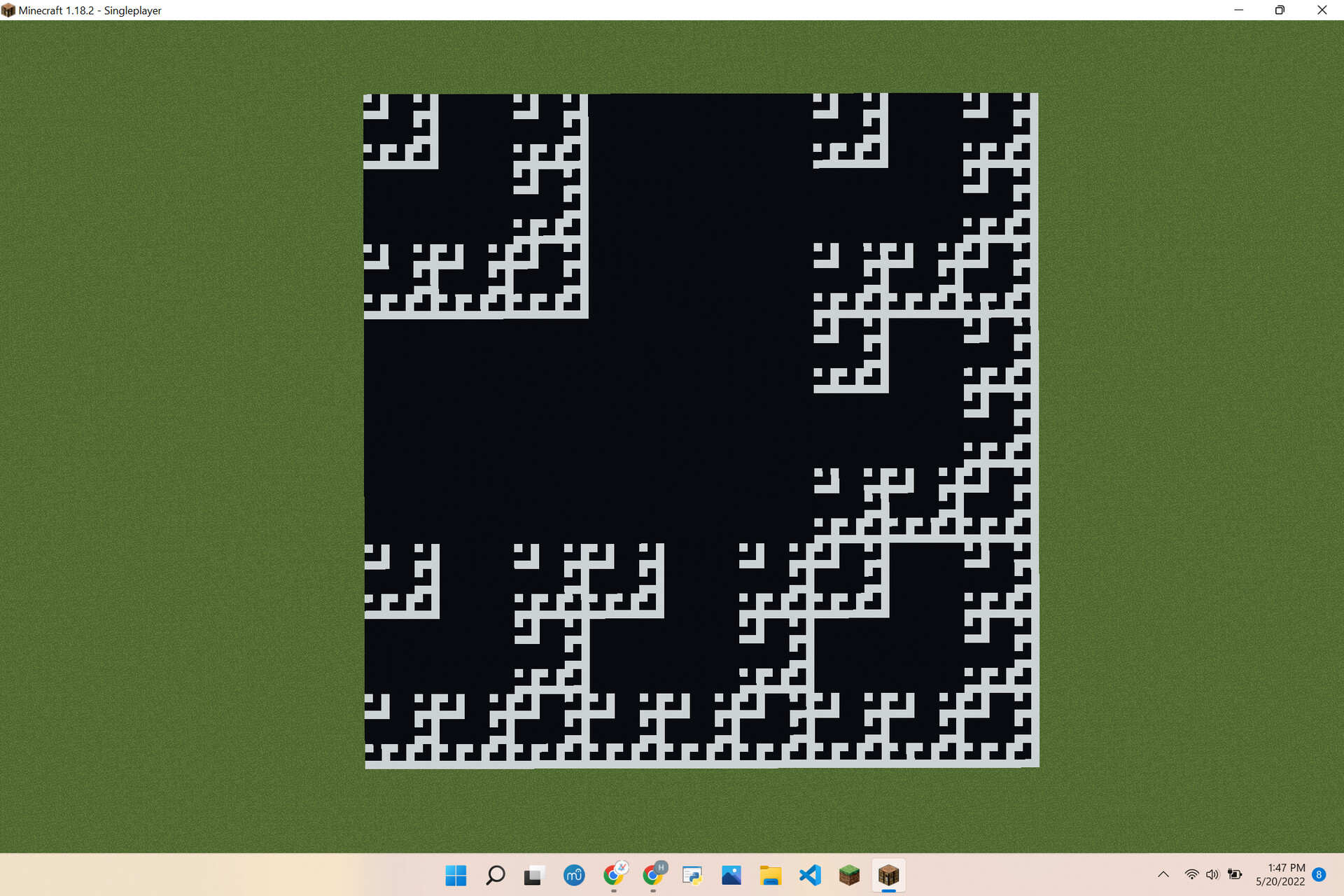 Fractal Generator with 81 Different Possibilities Minecraft Map