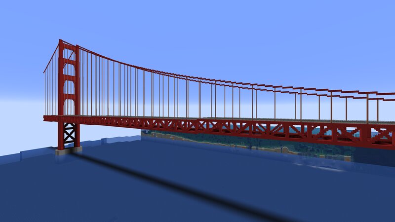 Golden Gate Bridge Minecraft Map