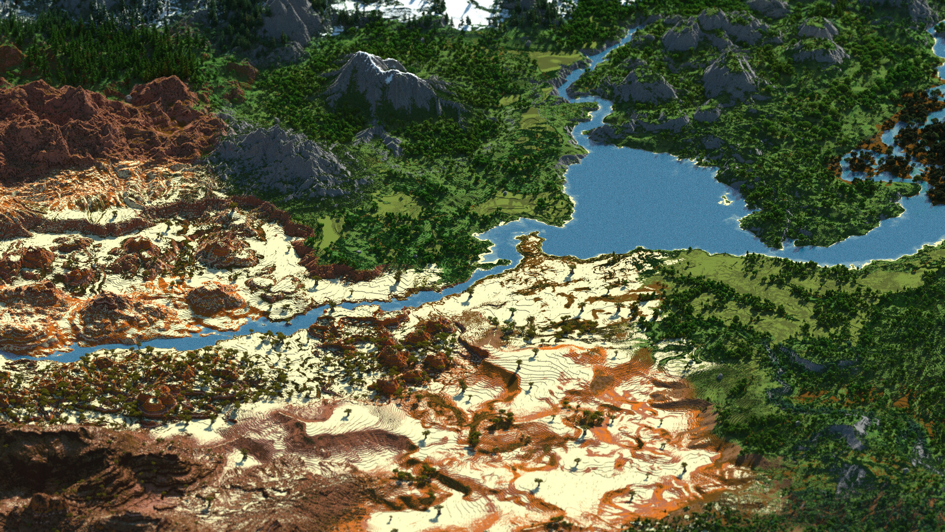 Map Red Dead Redemption 4000x4000 [WorldPainter] Minecraft Map