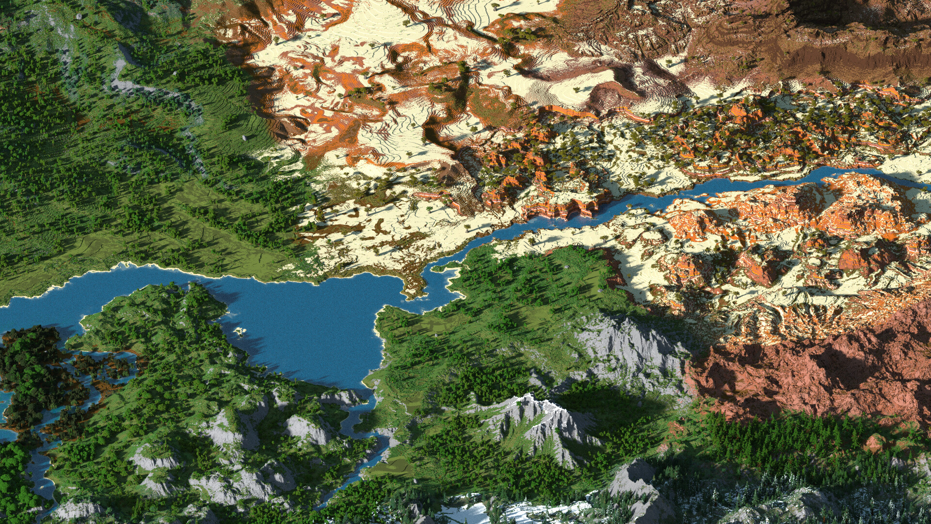 Map Red Dead Redemption 4000x4000 [WorldPainter] Minecraft Map