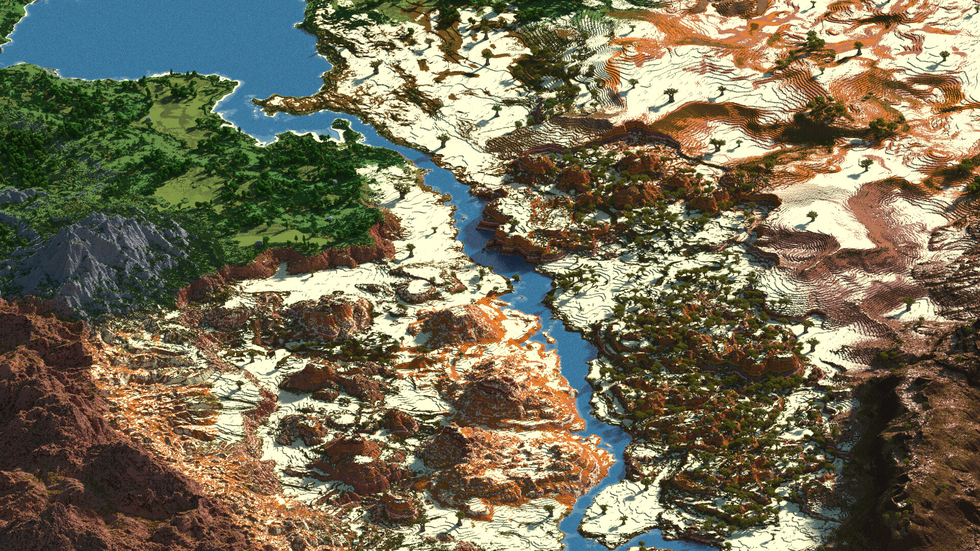 Map Red Dead Redemption 4000x4000 [WorldPainter] Minecraft Map