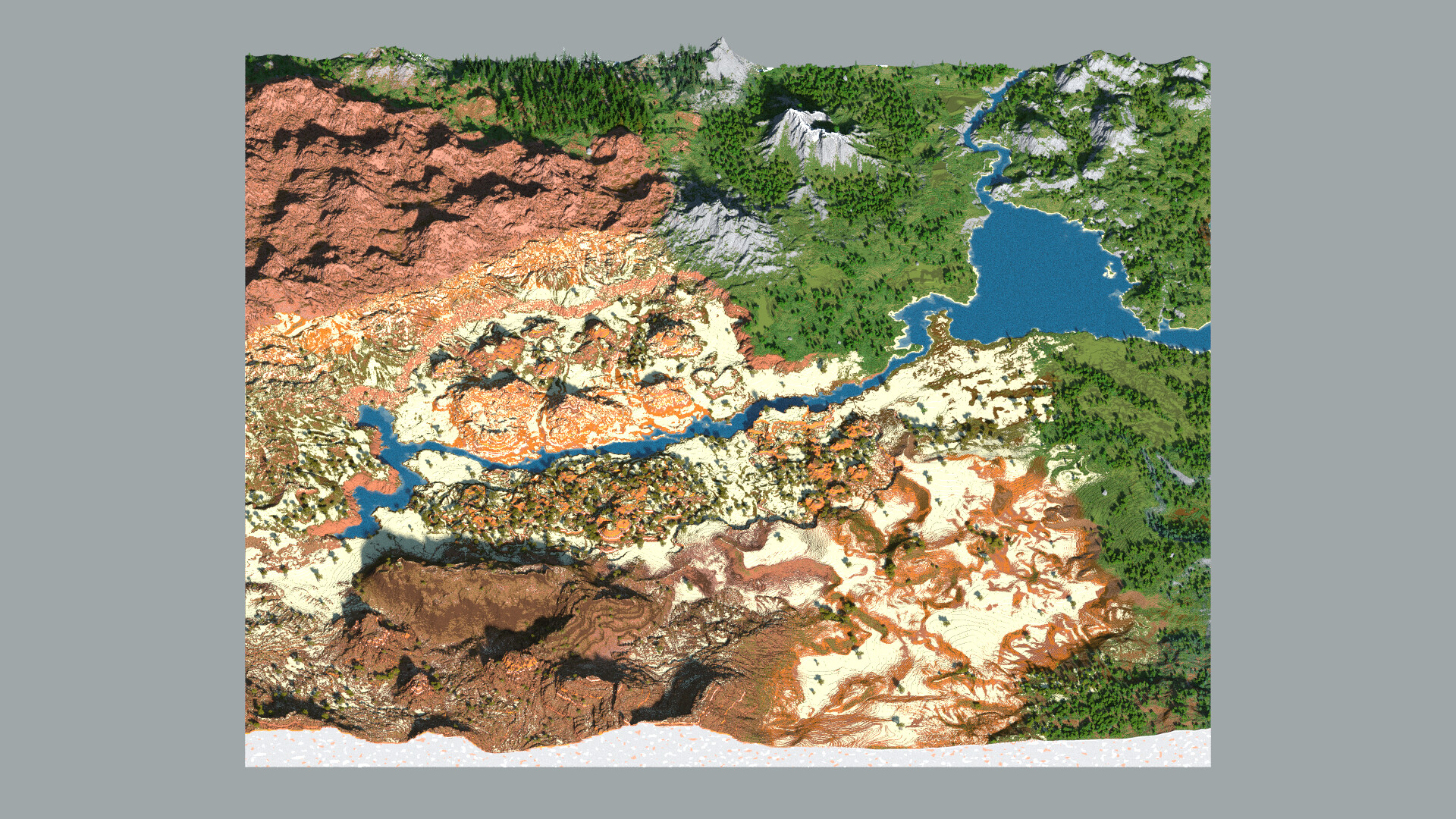 Map Red Dead Redemption 4000x4000 [WorldPainter] Minecraft Map