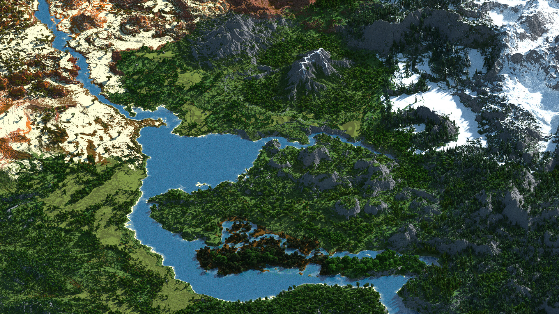 Map Red Dead Redemption 4000x4000 [WorldPainter] Minecraft Map