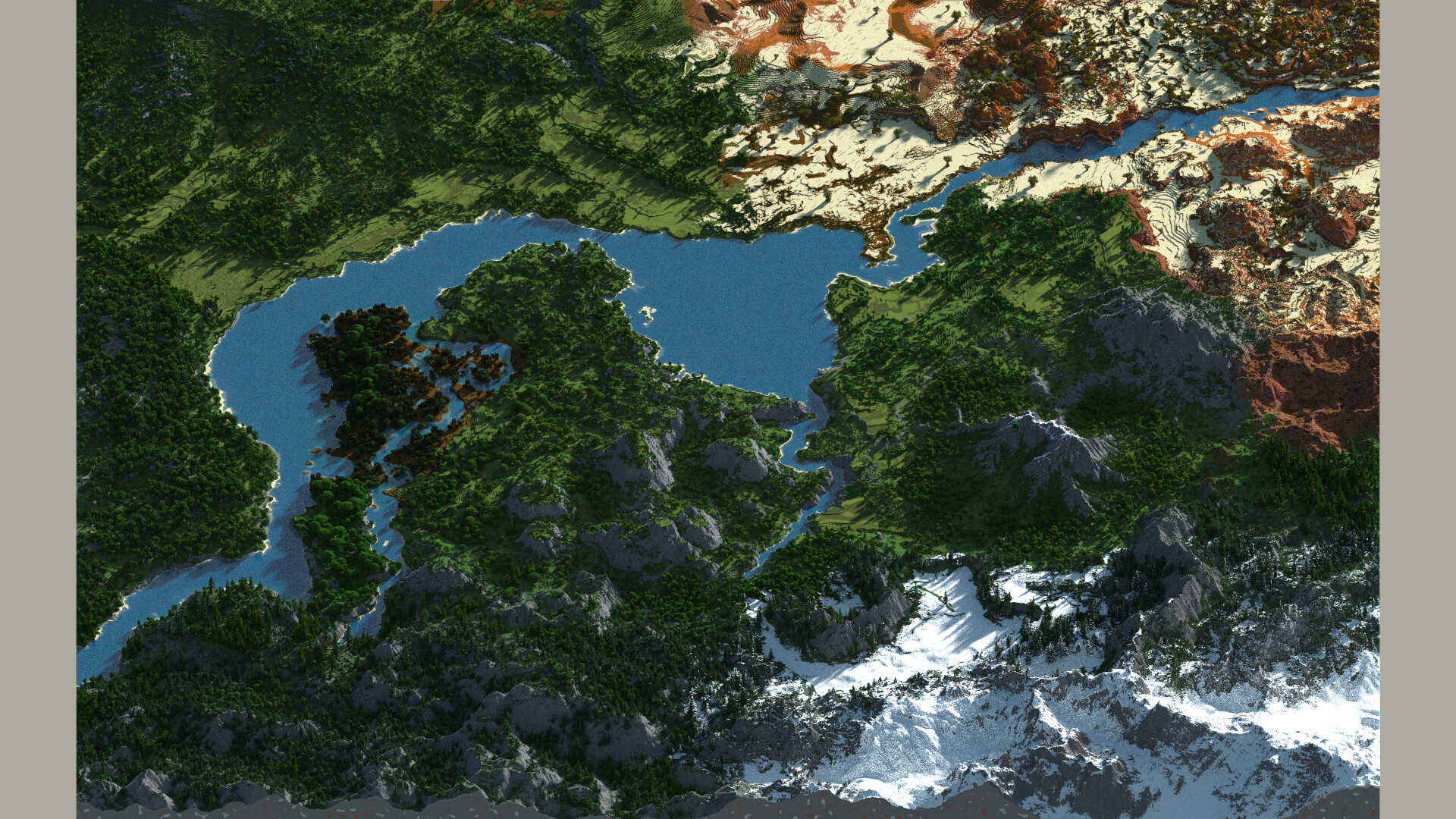 Map Red Dead Redemption 4000x4000 [WorldPainter] Minecraft Map