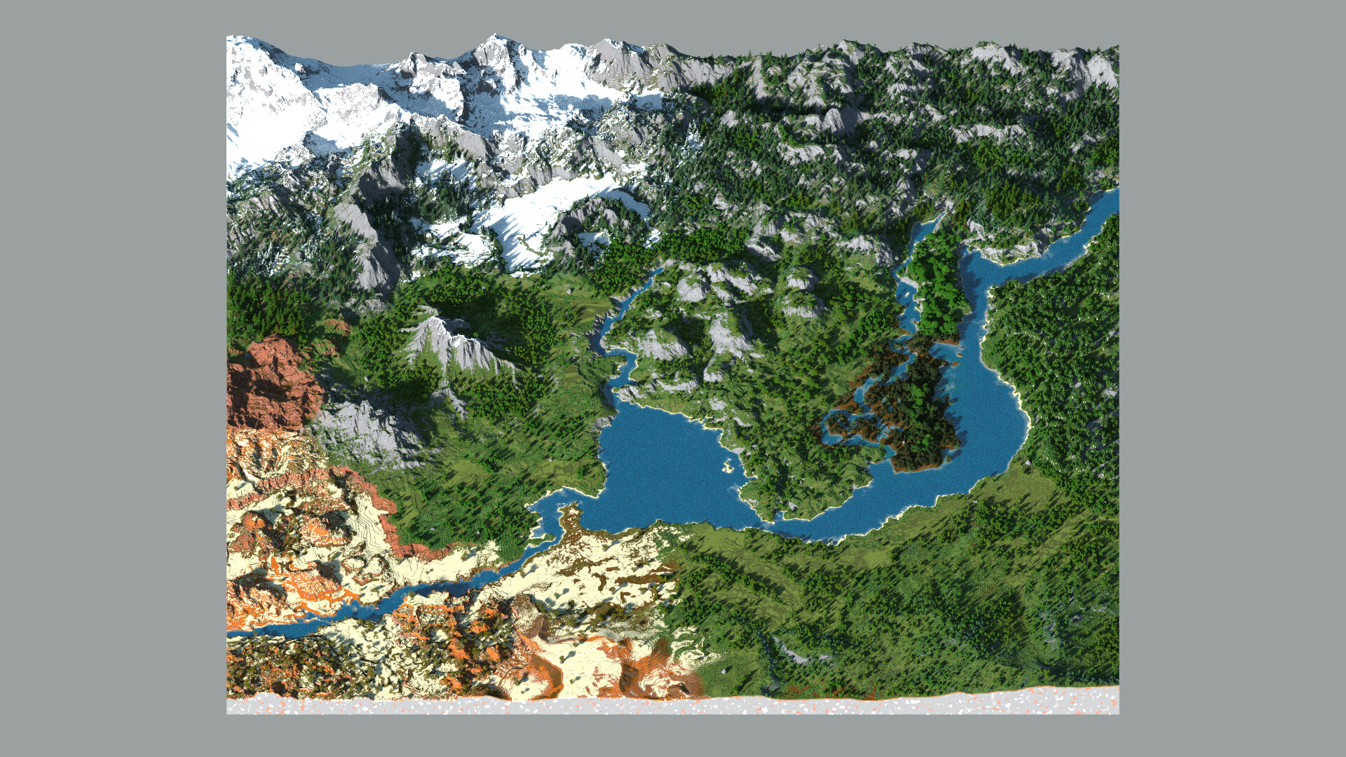 Map Red Dead Redemption 4000x4000 [WorldPainter] Minecraft Map
