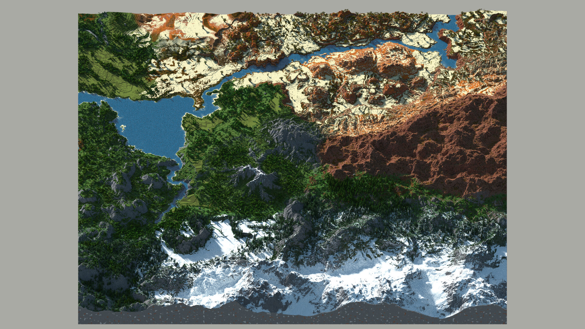 Map Red Dead Redemption 4000x4000 [WorldPainter] Minecraft Map