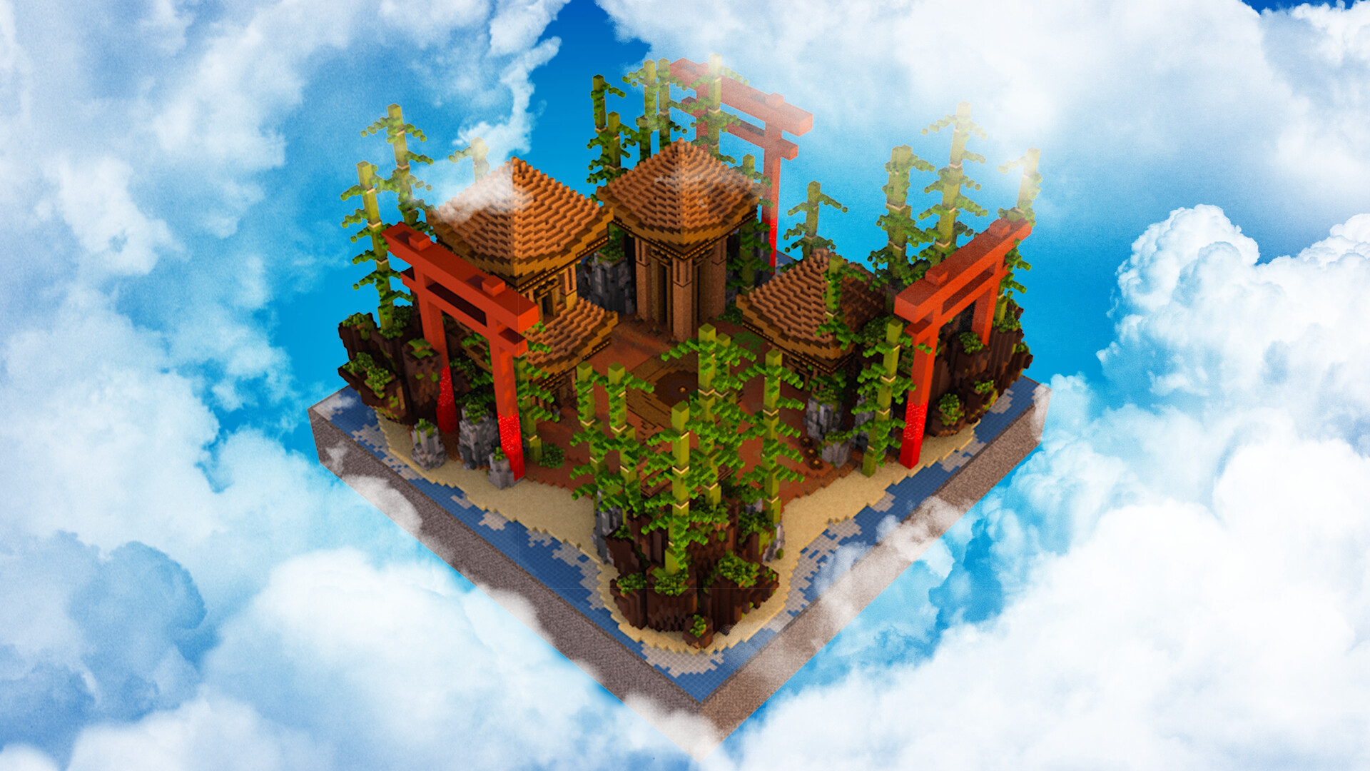 🏯Japan HCF Spawn & Road 🏯 Minecraft Map