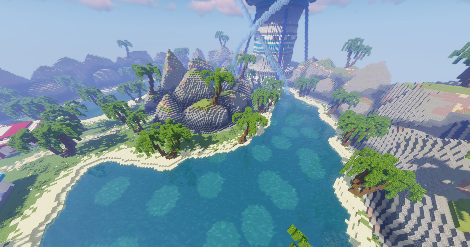 Water Themed Spawn ( Commission by MagmaTeam) Minecraft Map