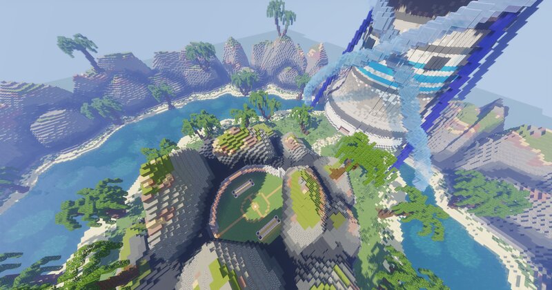 Water Themed Spawn ( Commission by MagmaTeam) Minecraft Map
