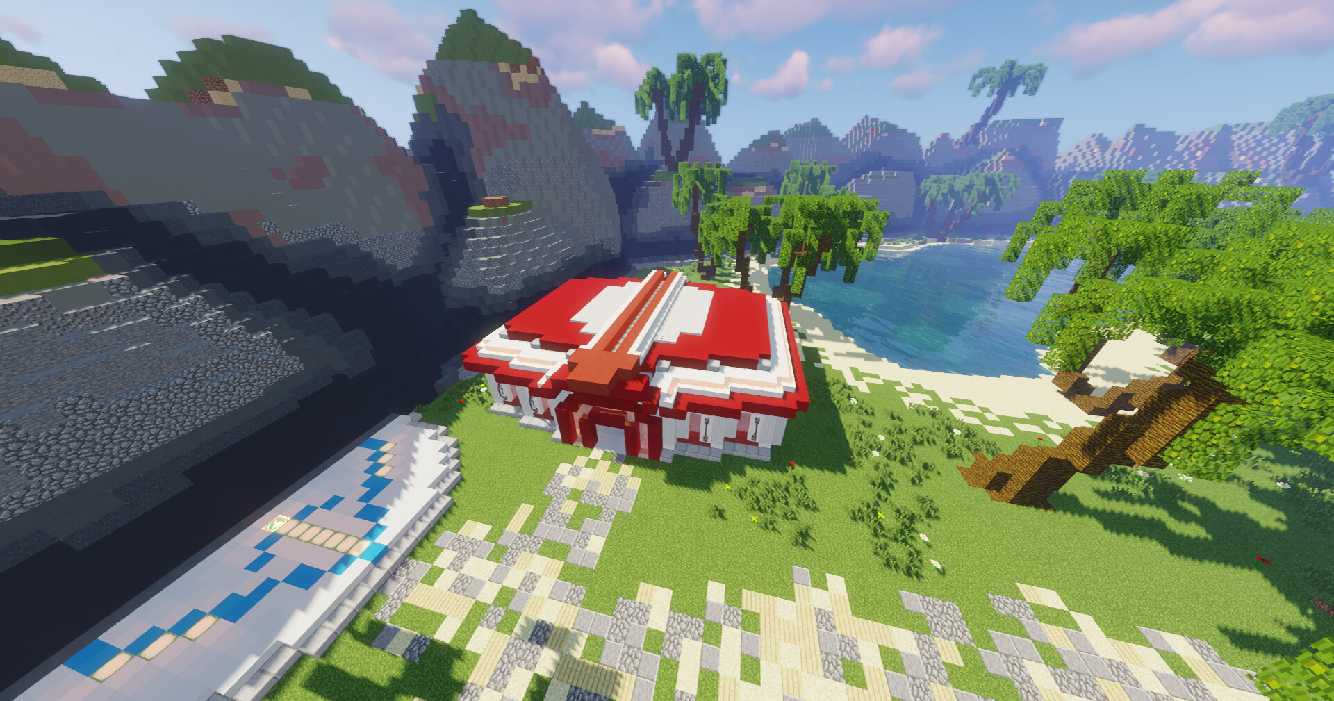 Water Themed Spawn ( Commission by MagmaTeam) Minecraft Map