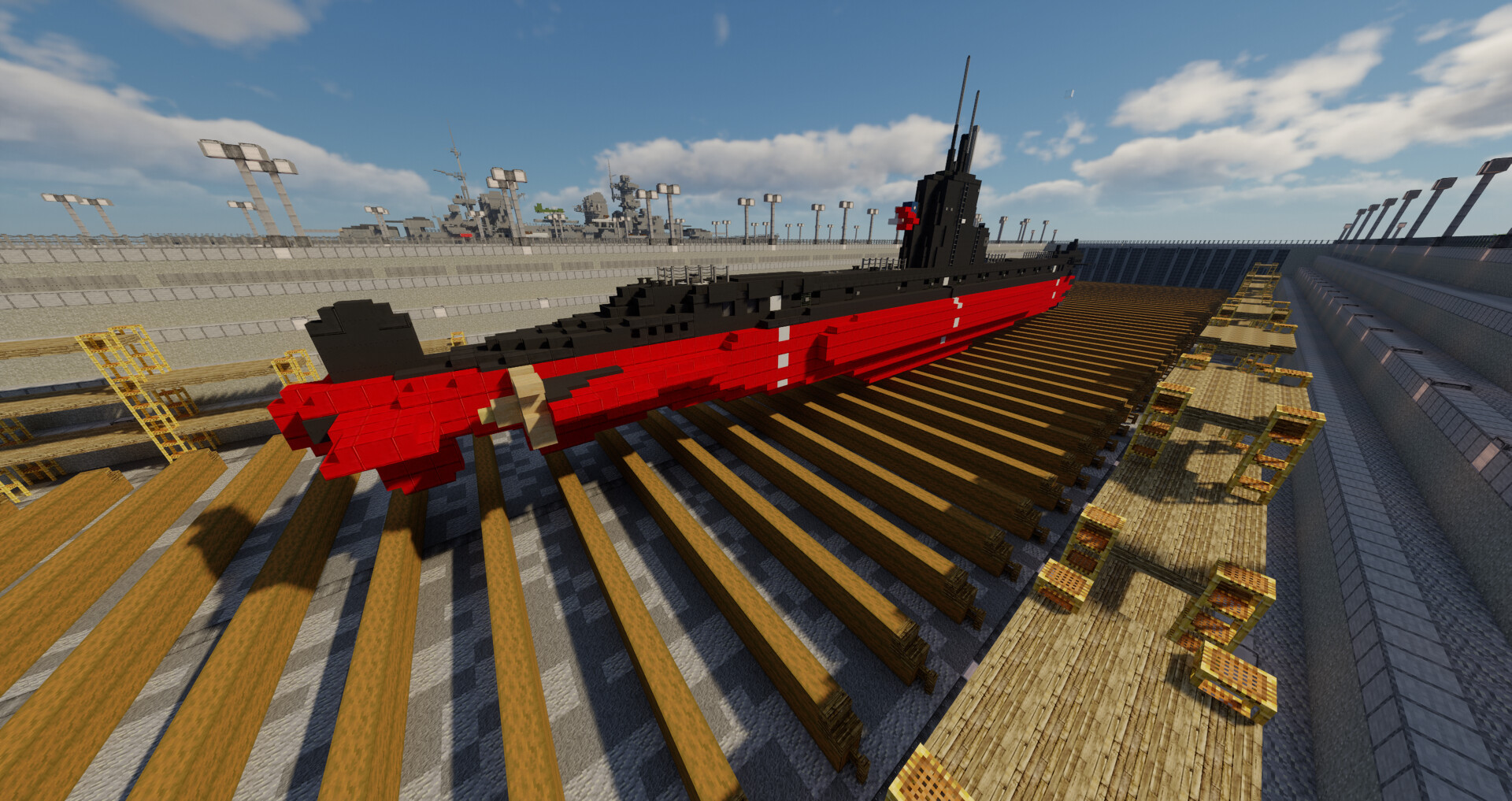 1:1 U.S.S. Seawolf SSN-575 - Full Interior - Submarine Minecraft Map