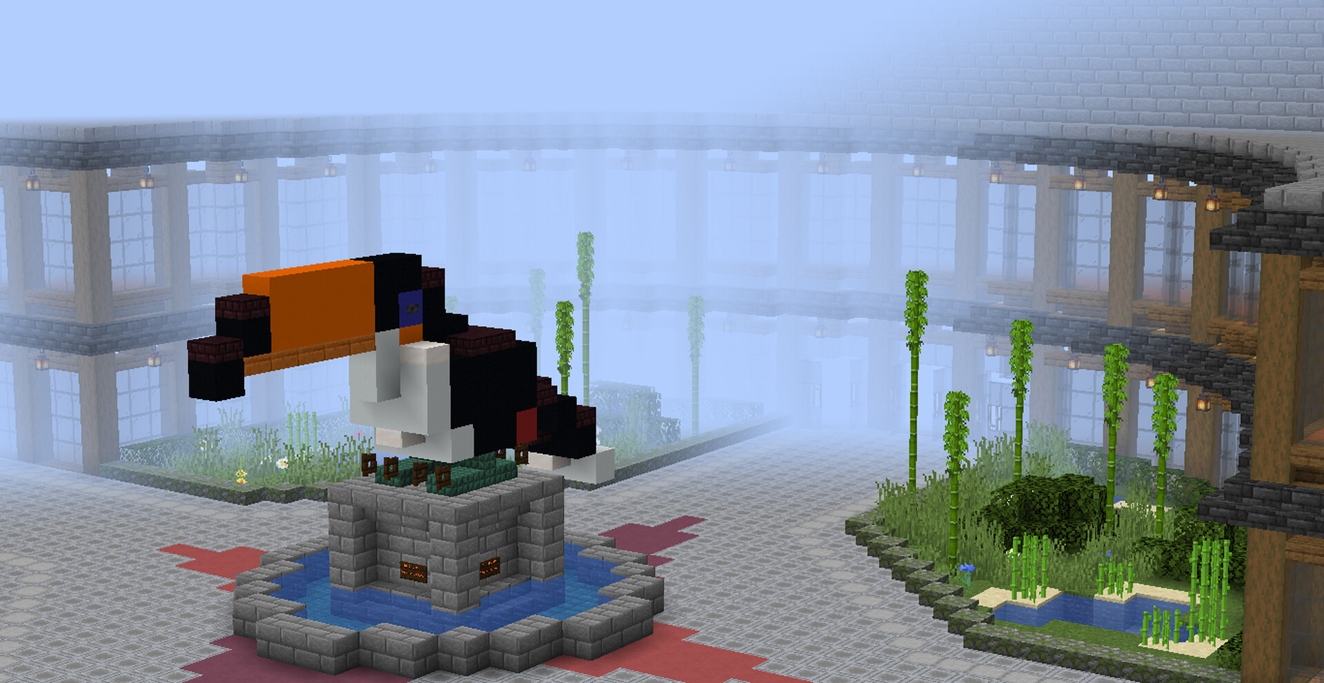 Toco Toucan (Ramphastos toco) simple statue Minecraft Map