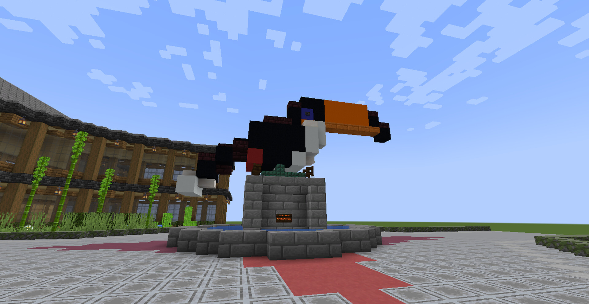 Toco Toucan (Ramphastos toco) simple statue Minecraft Map