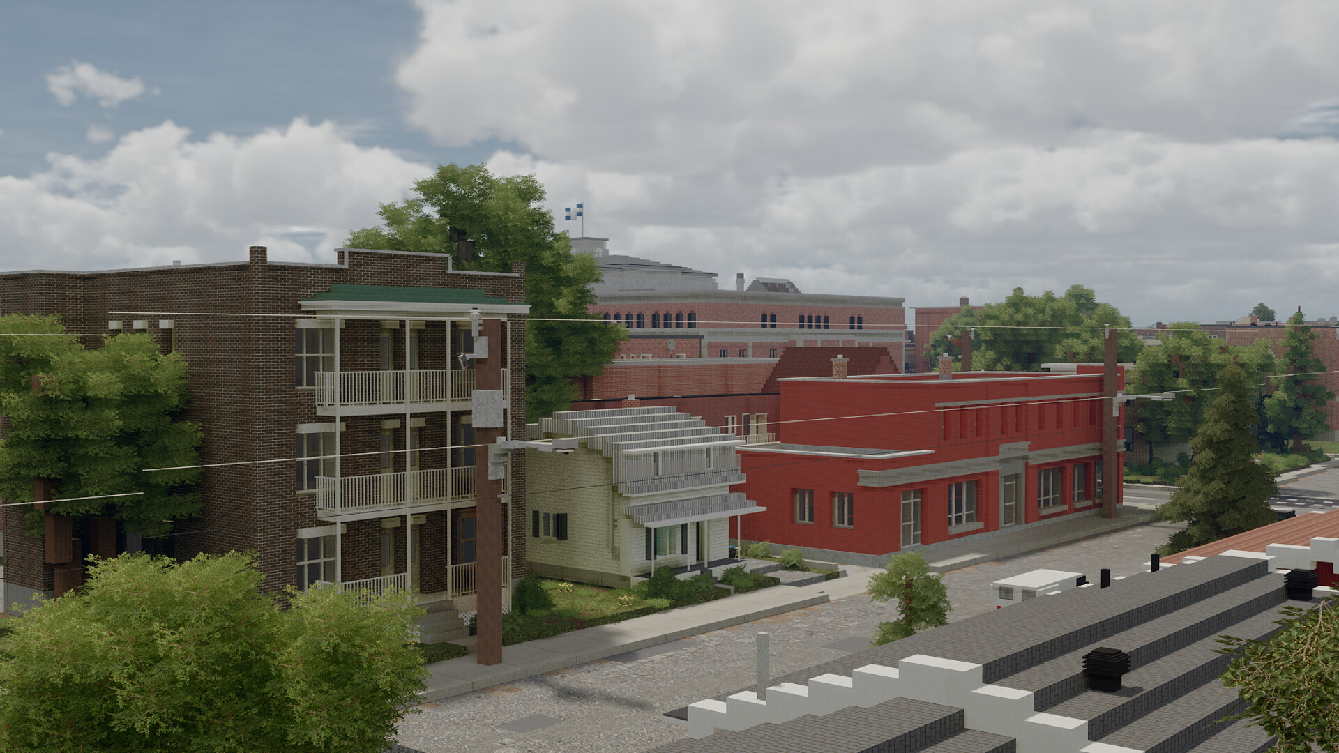 Okanessa | A realistic Quebec-Themed city project | ERT Minecraft Map