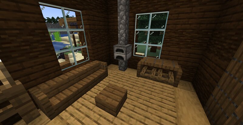 Cabin by the water Minecraft Map