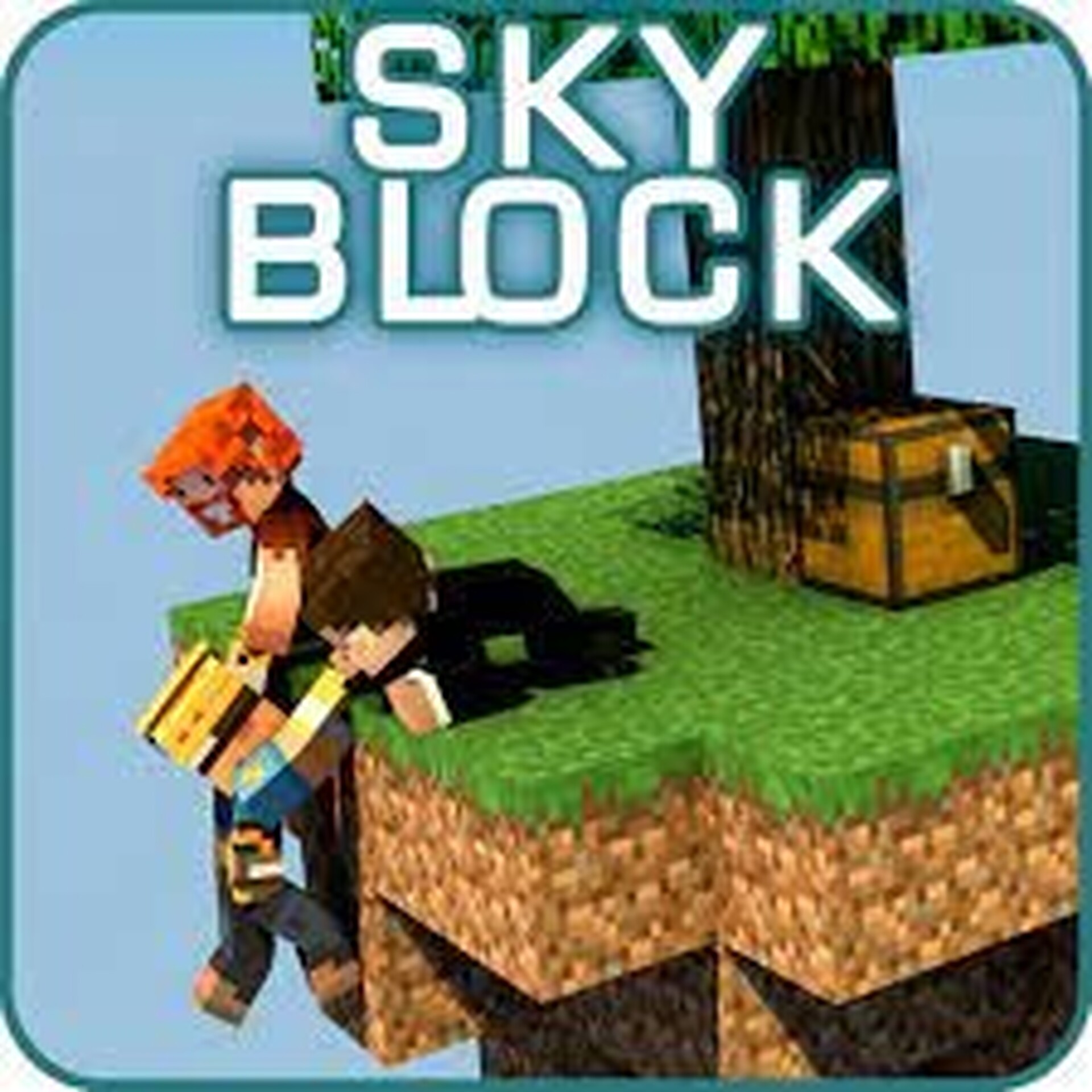 lucky block and sky Block Minecraft Map