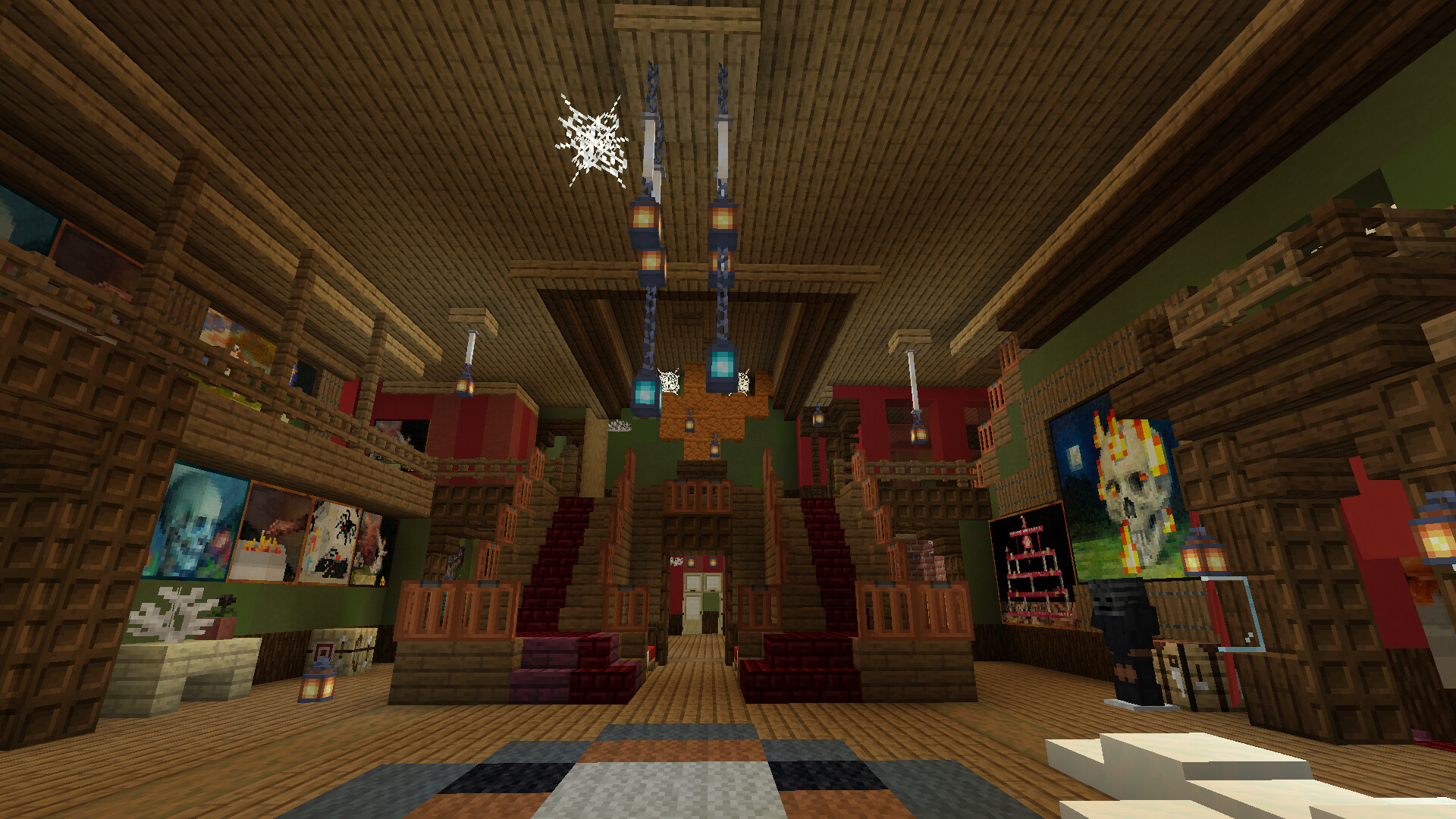 The mansion is based on the cartoon The Addams Family Minecraft Map