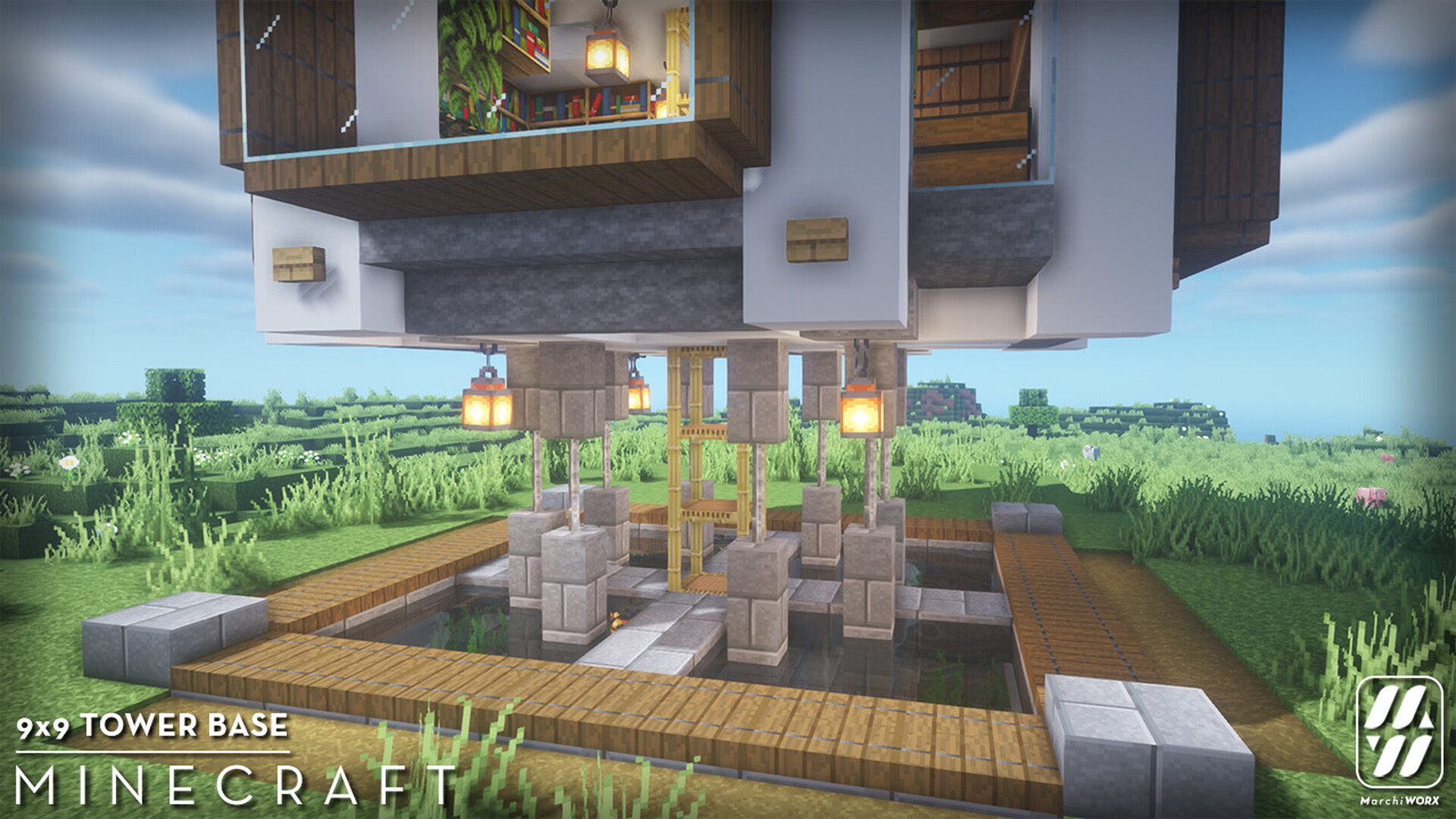 Minecraft 9x9 Tower Minecraft Map