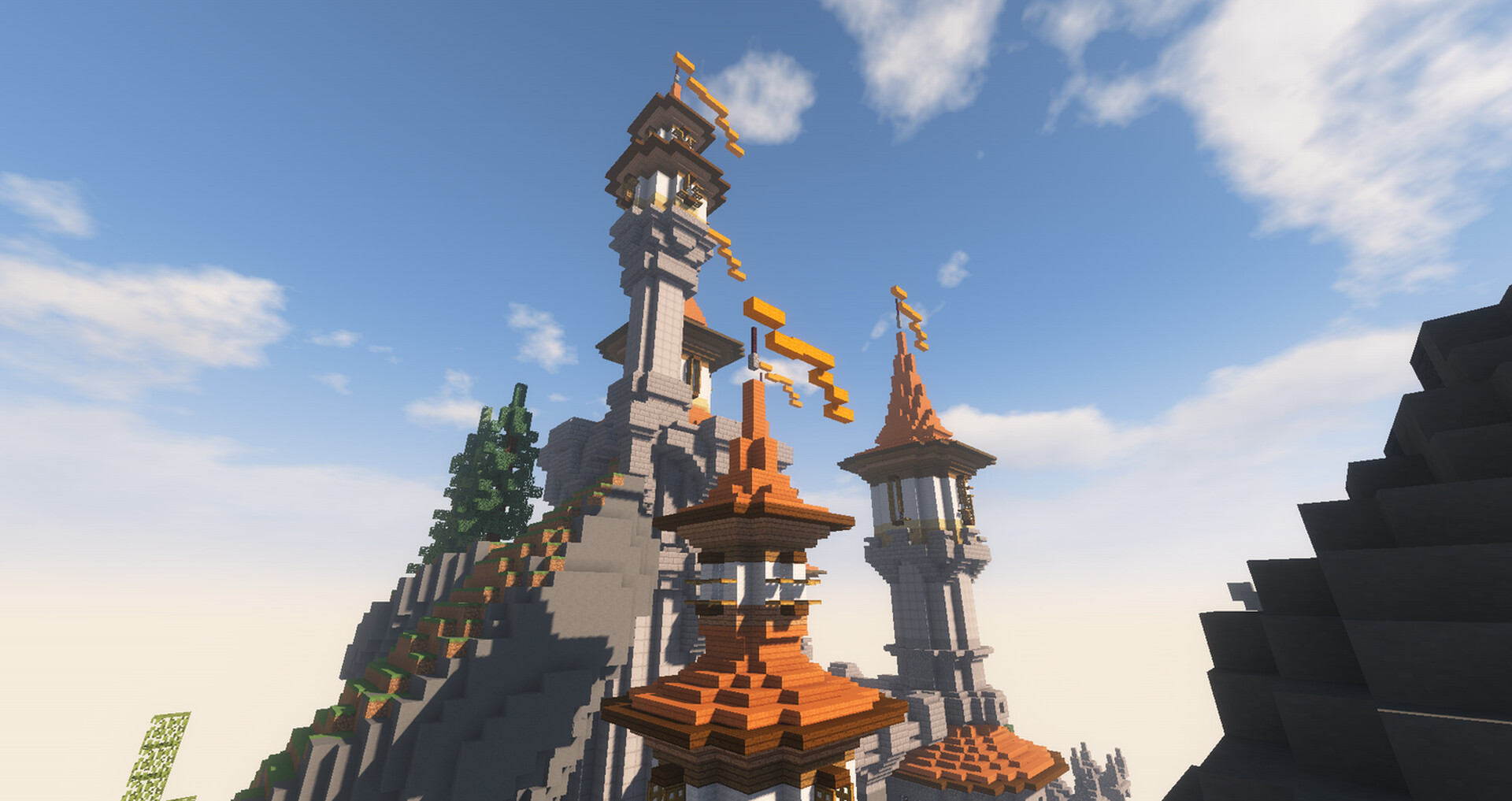 🔥 FLAME CASTLE LOBBY 1.8+ Minecraft Map